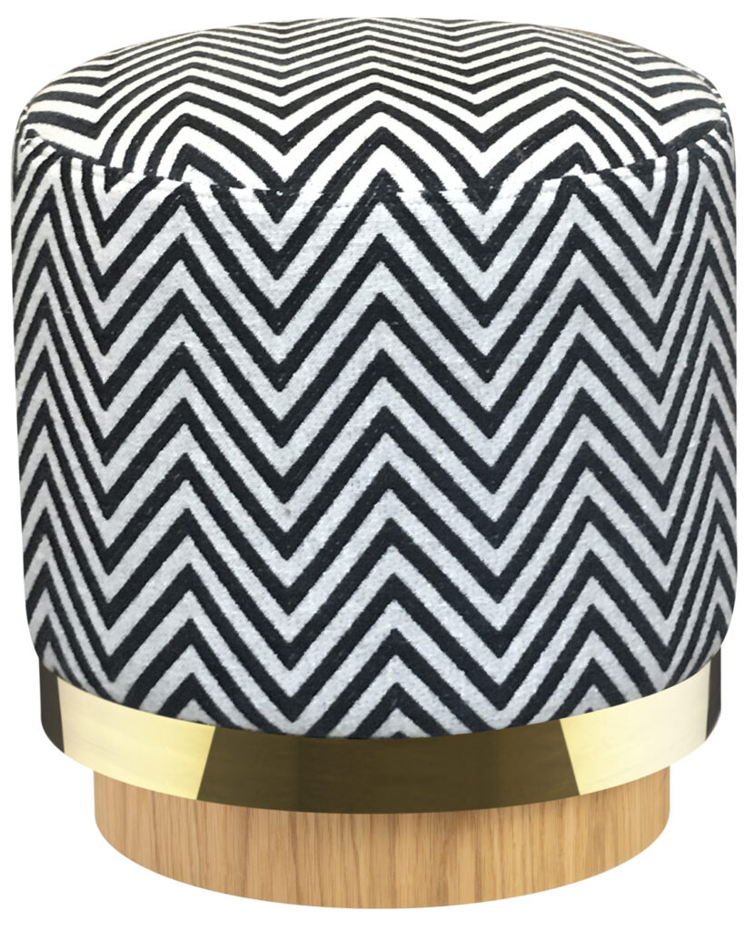 Red Edition - Pouf Stool Fifties,Tissu zébra - Homepage